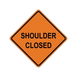 SHOULDER CLOSED